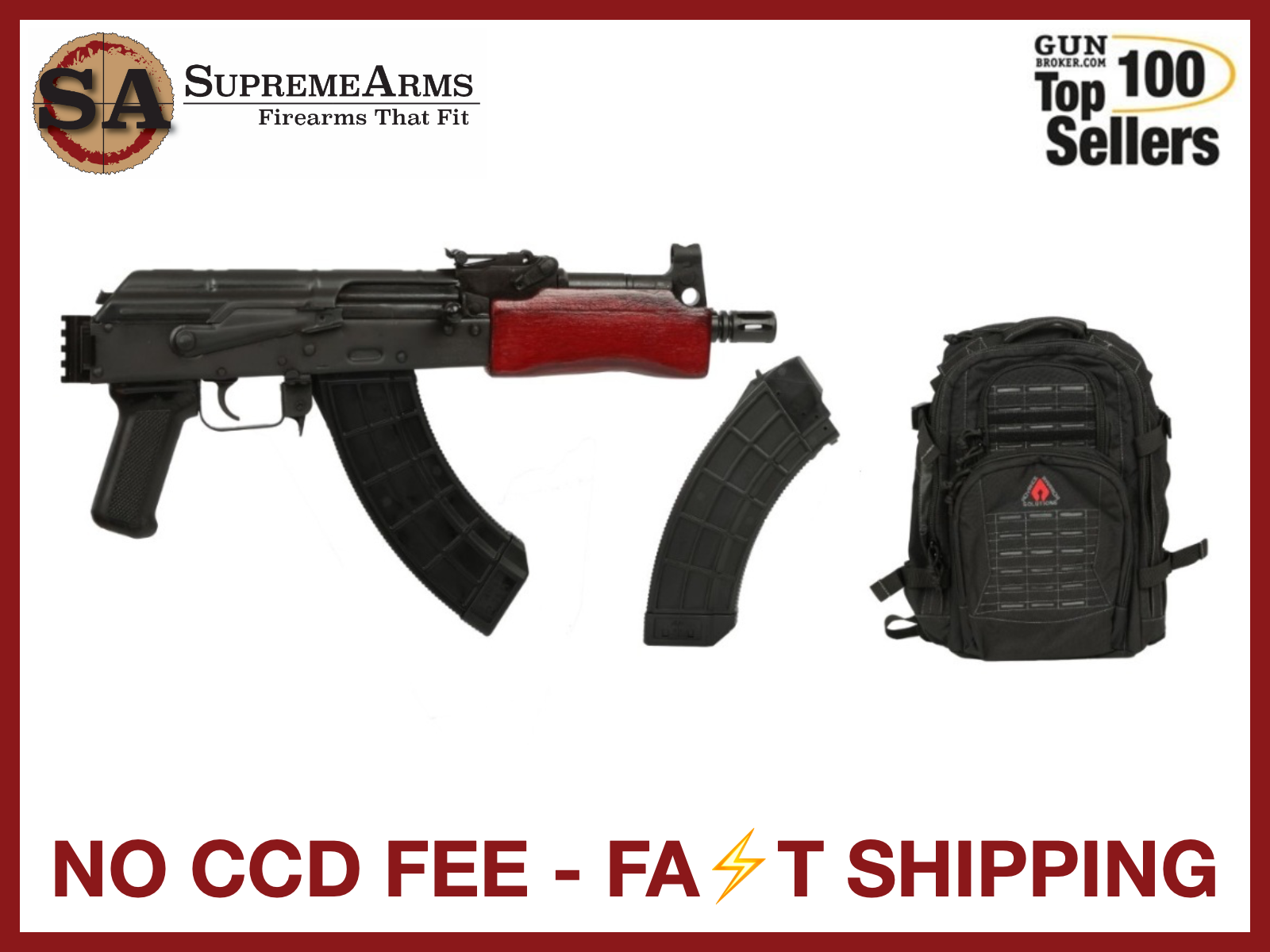 Century Arms Mini Draco AK Pistol - Semi Auto Pistols at GunBroker.com ...