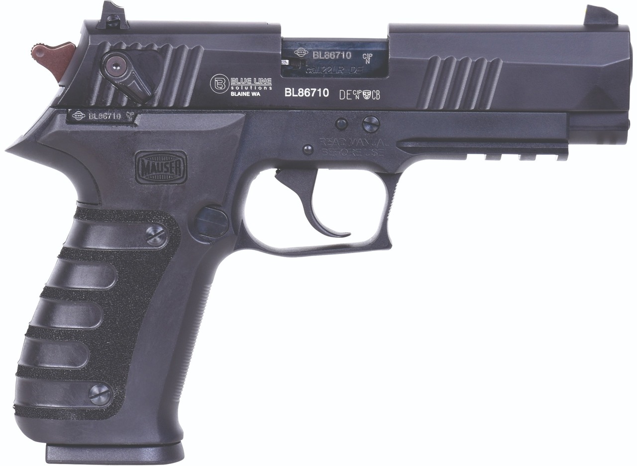 BLUE LINE GLOBAL MAUSER M20 .22 LR 4" 10RD BLACK MS - Semi Auto Pistols ...