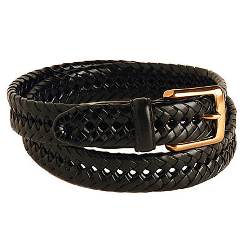 Galco Gun Leather Braided Belt With Brass Buckle 30" Waist Black ...