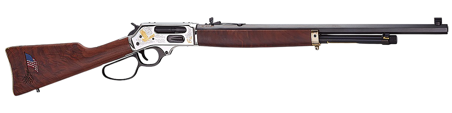Henry Spirit Of The Corps 45-70 Gov, 22" Octagon Barrel, 4 rnd - Nickel ...