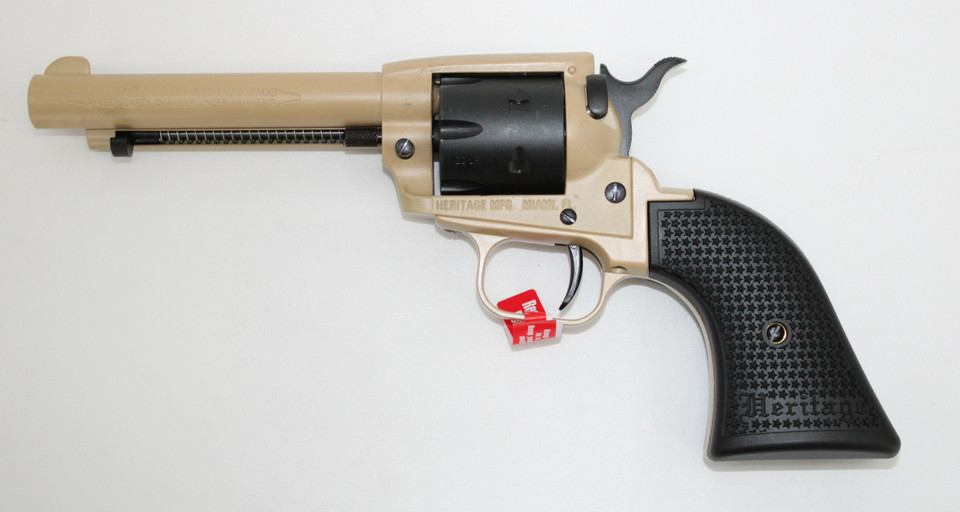 HERITAGE ROUGH RIDER STEEL 22LR 6.5" 6RD SAND-SBK - Revolvers at ...