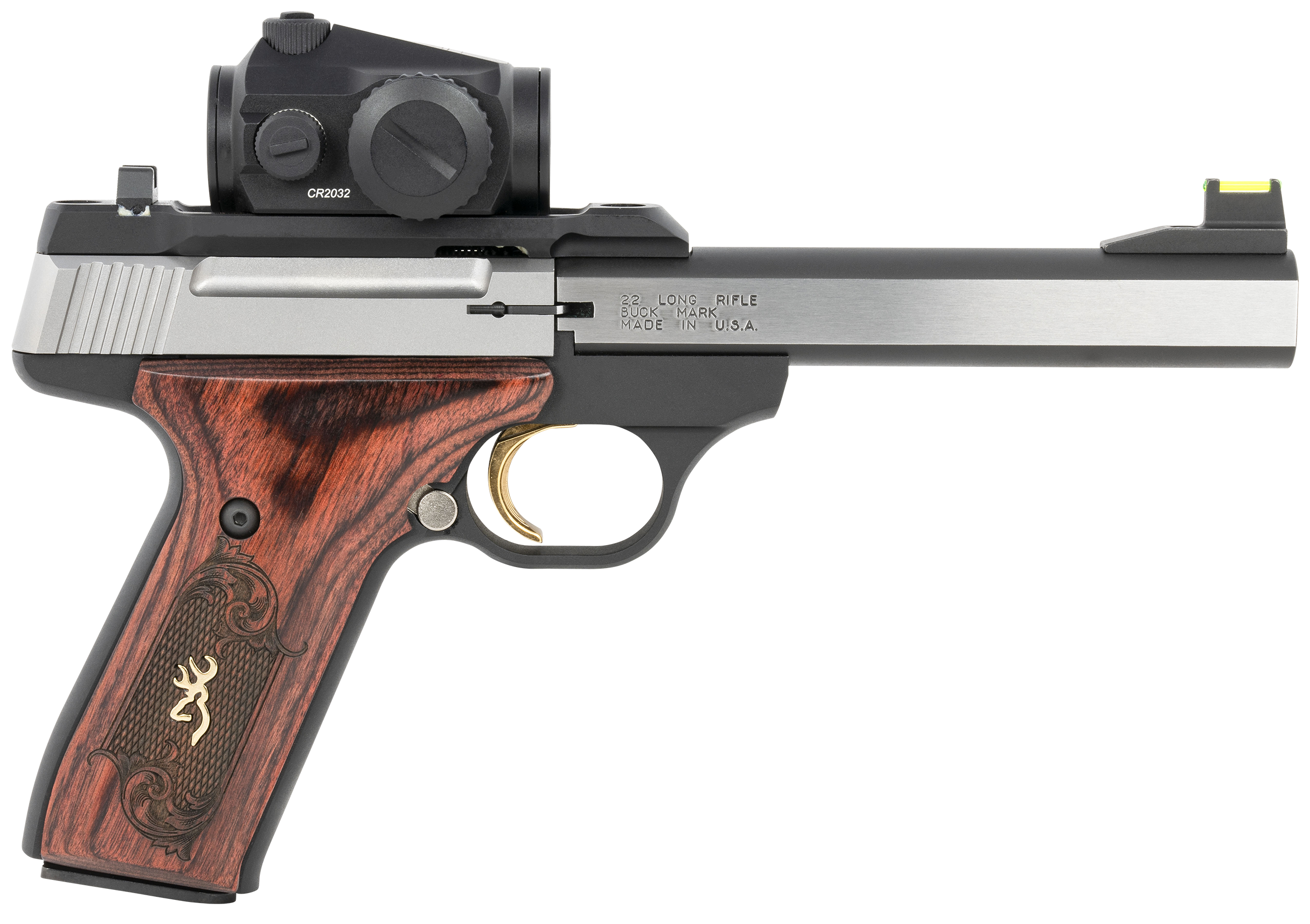Browning buck mark medallion .22 lr 5.50" 10+1 pistol rosewood grips ...