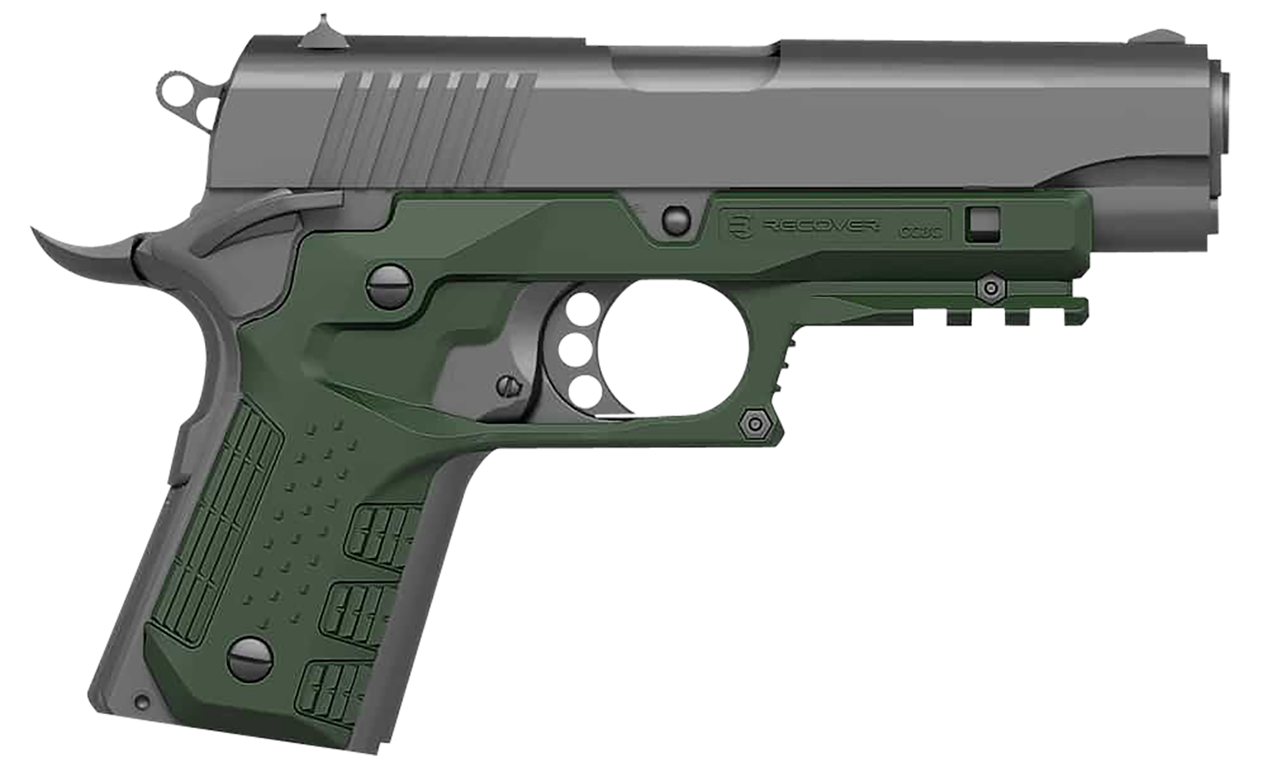 Recover Innovations Inc Grip & Rail System Rec Cc3c03 1911 Comp And Grn ...