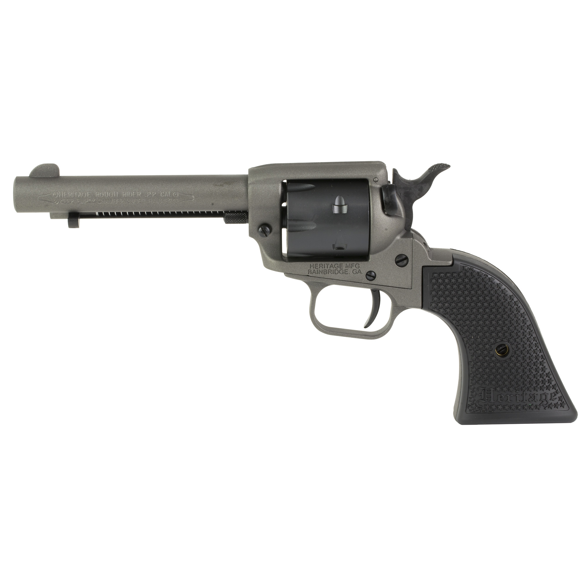 Heritage Rough Rider 22 LR 4.75" Barrel 6Rd Tungsten Polymer Grips ...