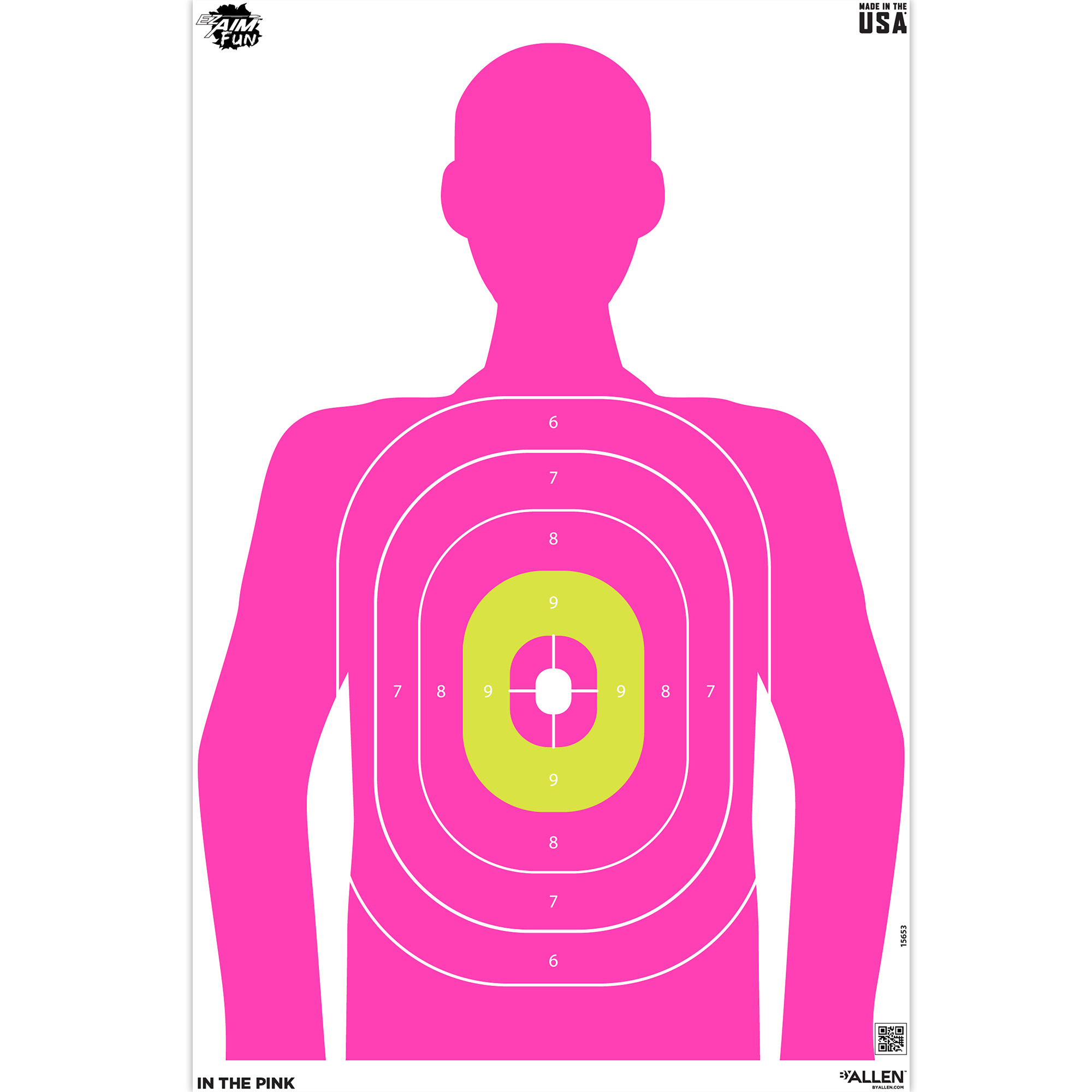 Allen Ez Aim 23x35 Pink Silhouette 3pk - Tactical Gear at GunBroker.com ...