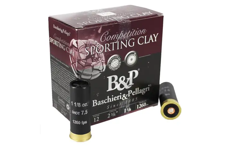 Fiocchi B&P Competition Sporting Clay HV 12 GA 23-4in. 1oz. #8 Shot 25 ...