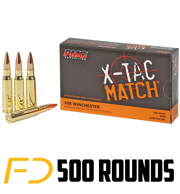 Pmc xtac .308 win-7.62 nato 168gr otm 500 rounds - Rifle Ammo at ...