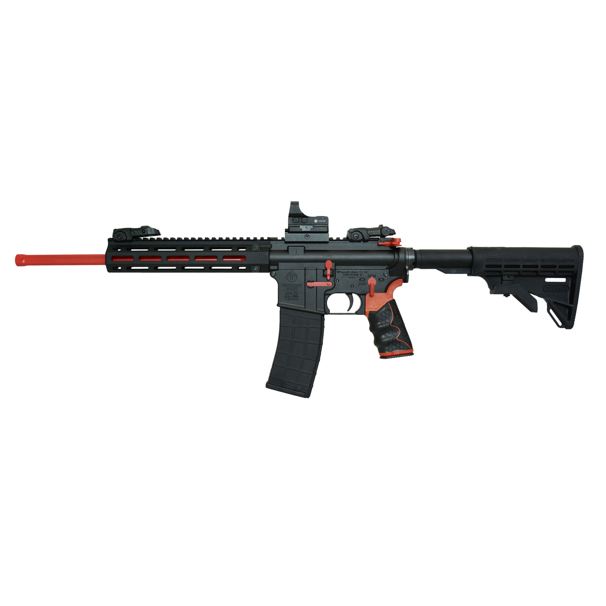 Tippmann Arms Company M422 Redline .22 Lr 16" 10Rds Red-Black - Semi ...