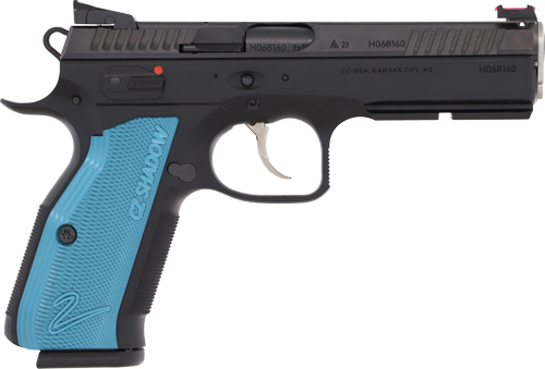 Cz Custom Shadow 2 Accu 9mm 4.89" 17shot Black Polymer Blue Grips ...