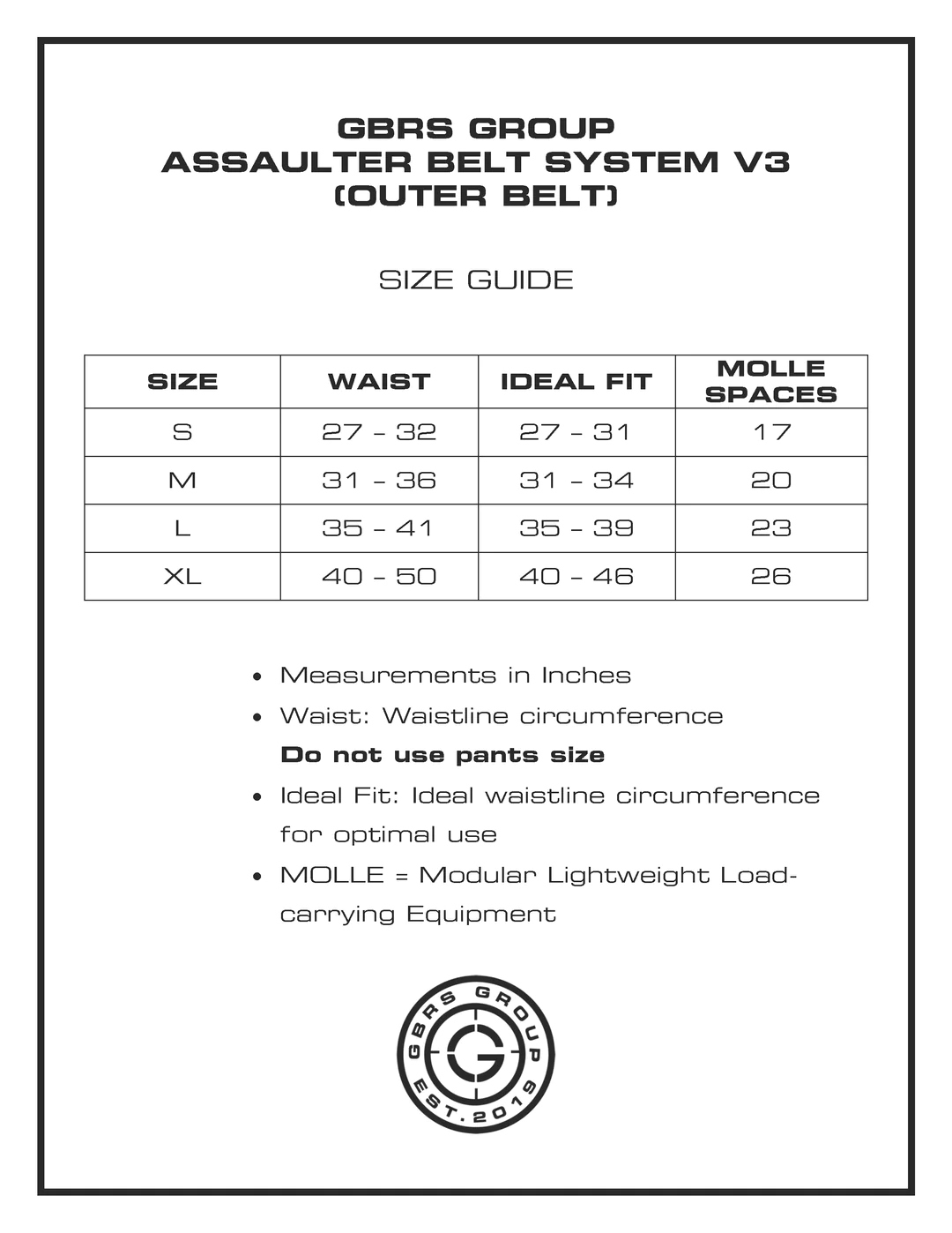 GBRS Group Assaulter Belt System V3 MULTICAM BLACK XL - Everything Else ...