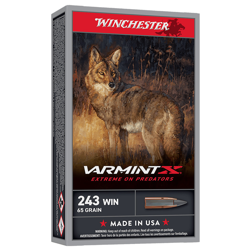 Winchester Varmint X .243 WIN 65gr Polymer Tip [MPN: X243PXP] 20 rounds ...