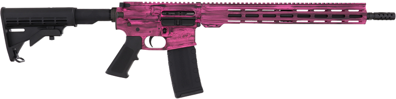 Glfa Ar15 Battleworn 223 Wylde 16" Nit Bbl Prison Pink - Semi Auto ...