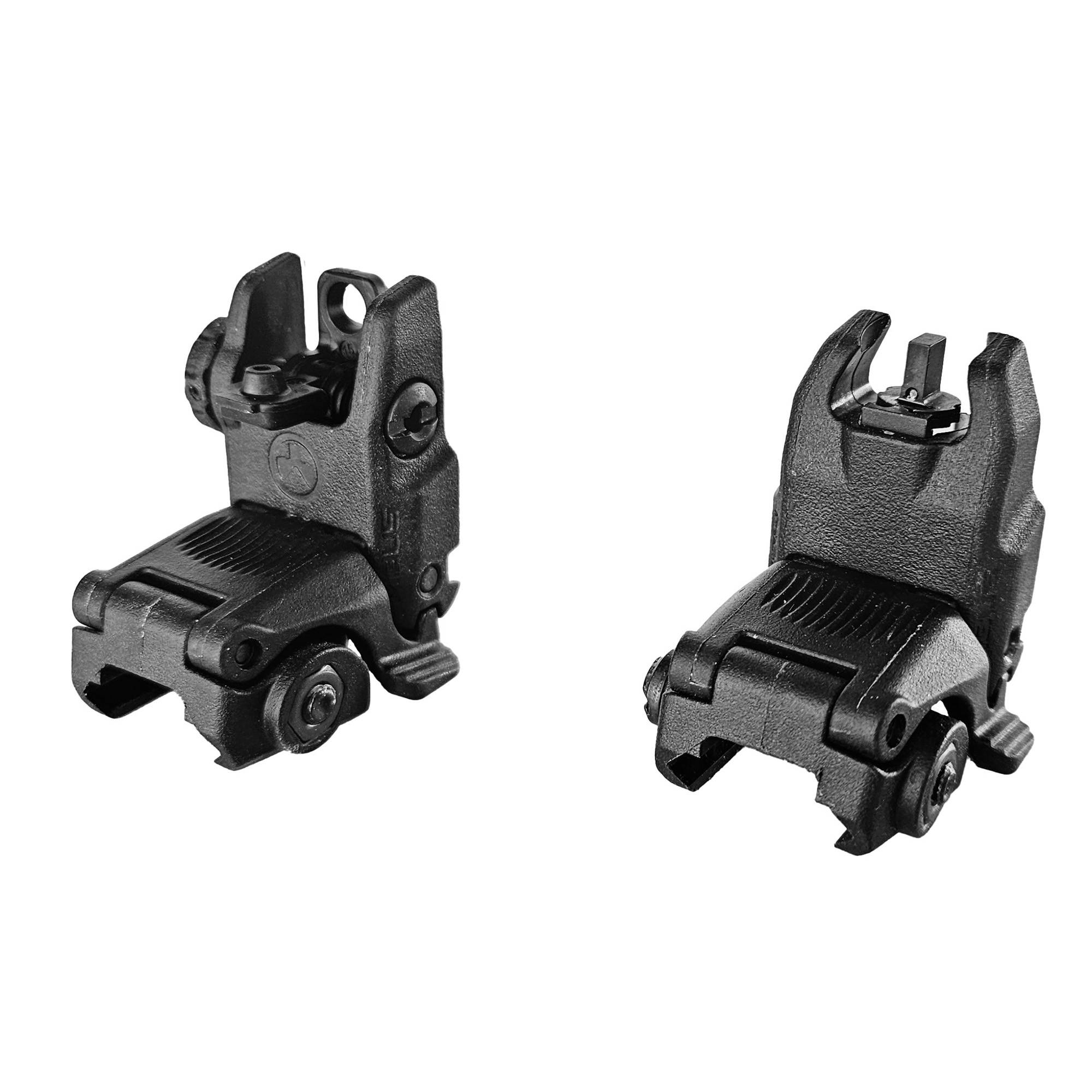 Hiviz folding ar back up sight set w-tritium post pic rails - Gun ...
