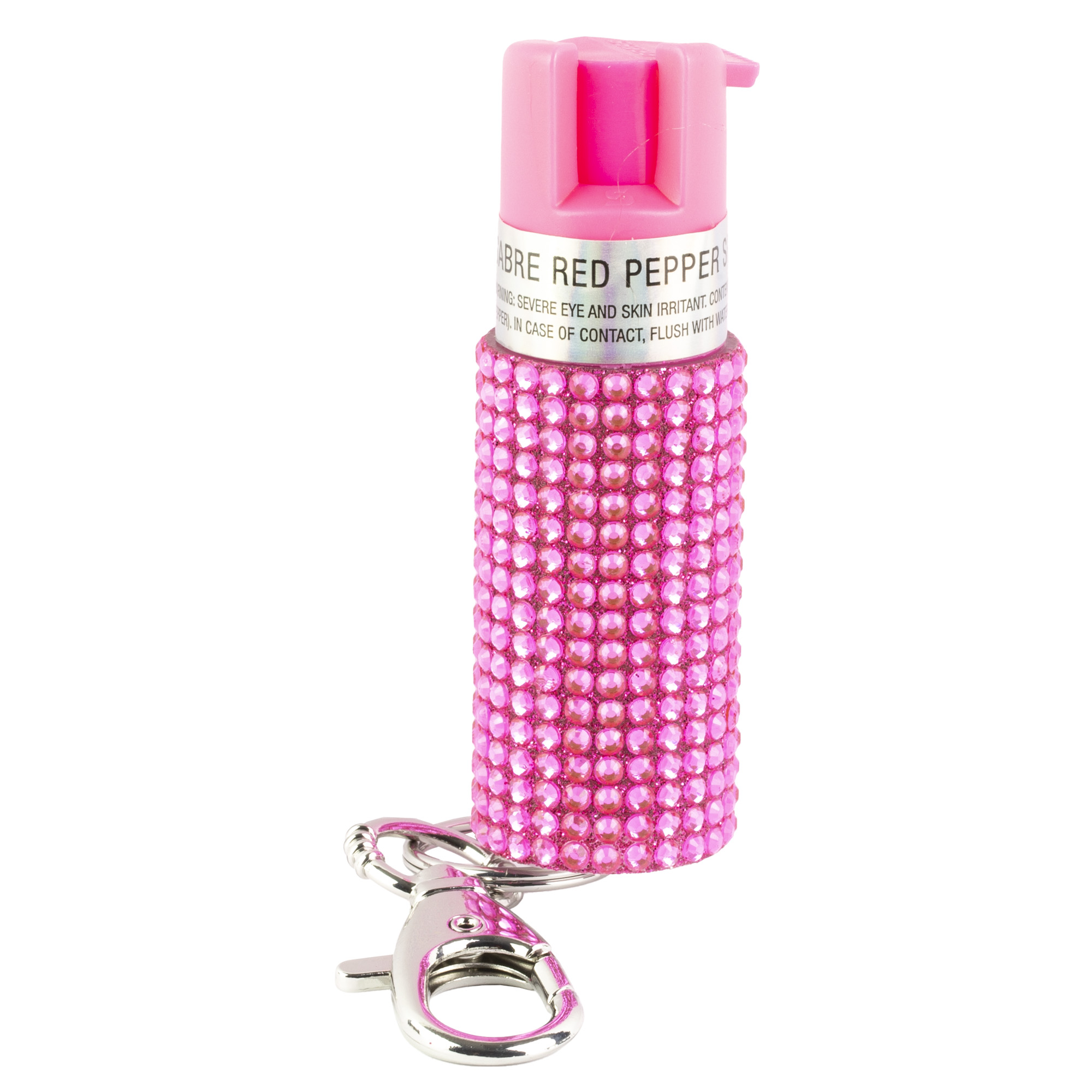 Sabre jeweled pepper spray w- snap clip-twist lock pink - Less-Lethal ...