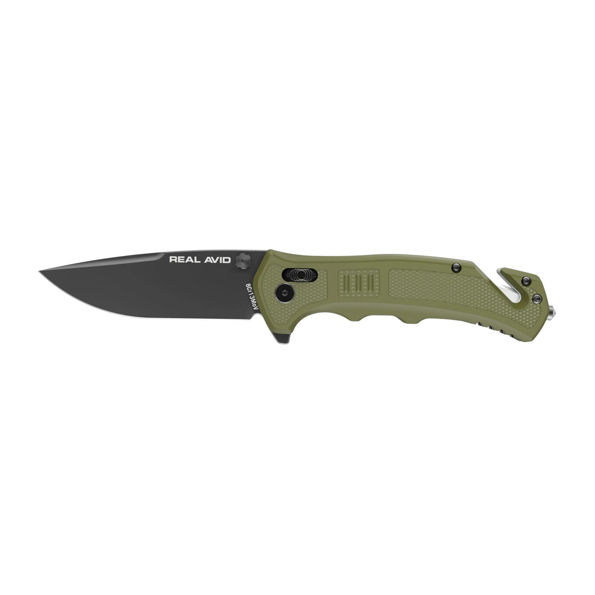 Real Avid Rav4 Knife Assisted Folding 3.25" Bld Green Nylon - Pocket ...