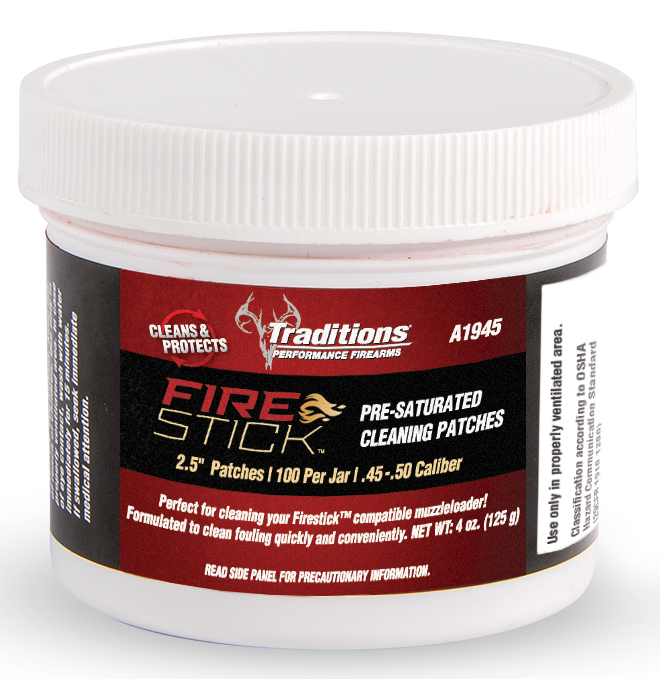 TRAD FIRESTICK SATURATED CLEANING PATCHES - Black Powder Bullets ...