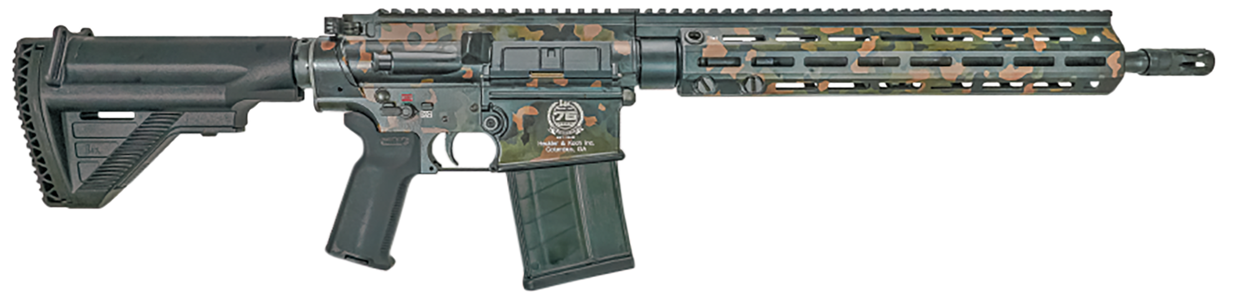 Hk Mr762 75th Anniversary Rifl 16.5" 4 20rd Mags Flecktarn - Semi Auto ...
