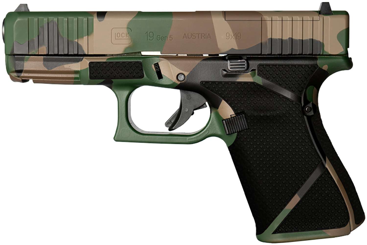 Glock G19 Gen5 MOS Compact 9mm 4.02 GMB Barrel 15+1 rnd M81 Camo [MPN ...