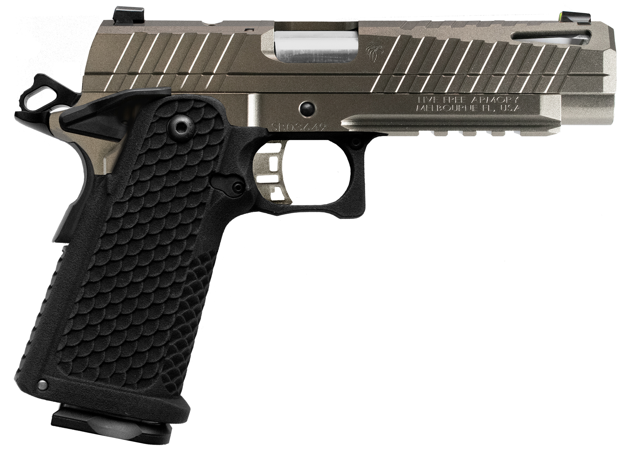 LIVE FREE ARMORY APOLLO 11 COMPACT 9MM 4.15 17RD SILVER OR - Semi Auto ...