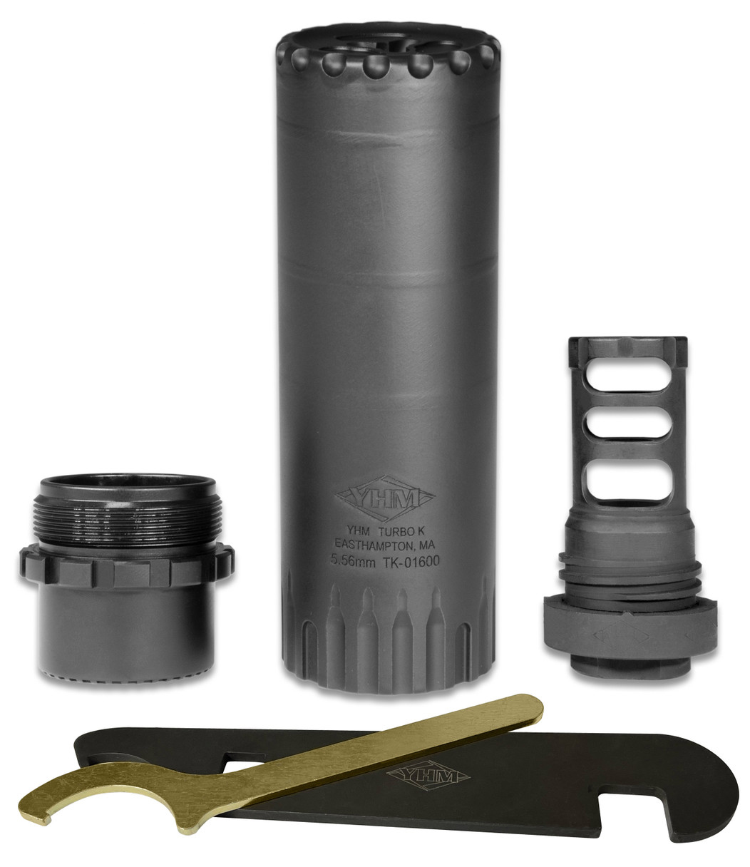 YANKEE HILL MACHINE TURBO K RB 5.56MM SUPPRESSOR W-MUZZLE BRAK - Silencers & Suppressed Firearms ...