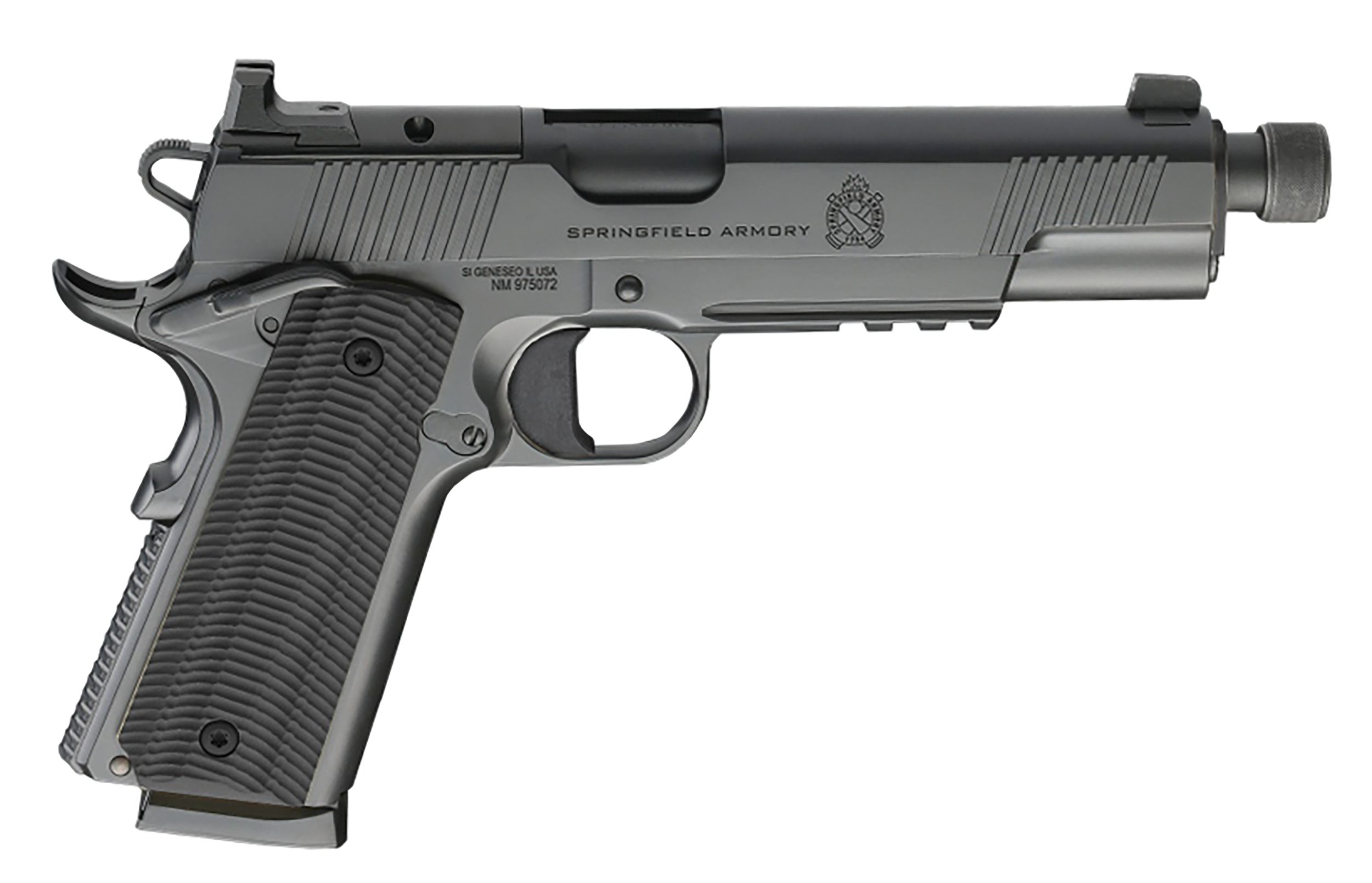 Springfield 1911 operator 45 acp, 5" threaded barrel, optic ready, 8 ...