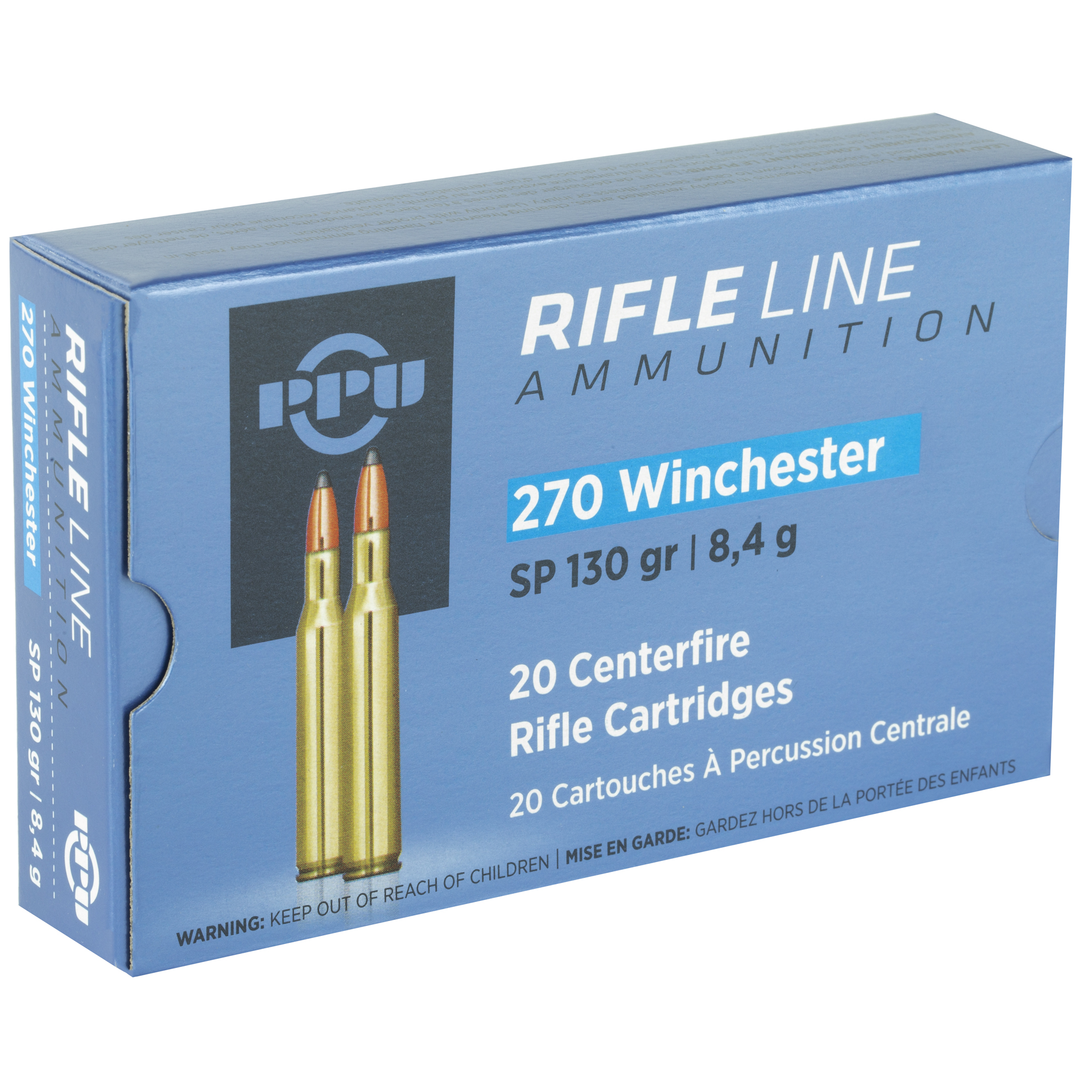 PPU Standard Rifle .270 WIN 130gr SP 20 Rounds [MPN: PP2701] - Rifle ...