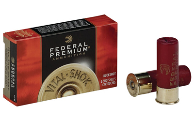 Federal Premium VitalShok 12 GA 3in. 10 Pellet 000 Buckshot 5 Rounds [M ...