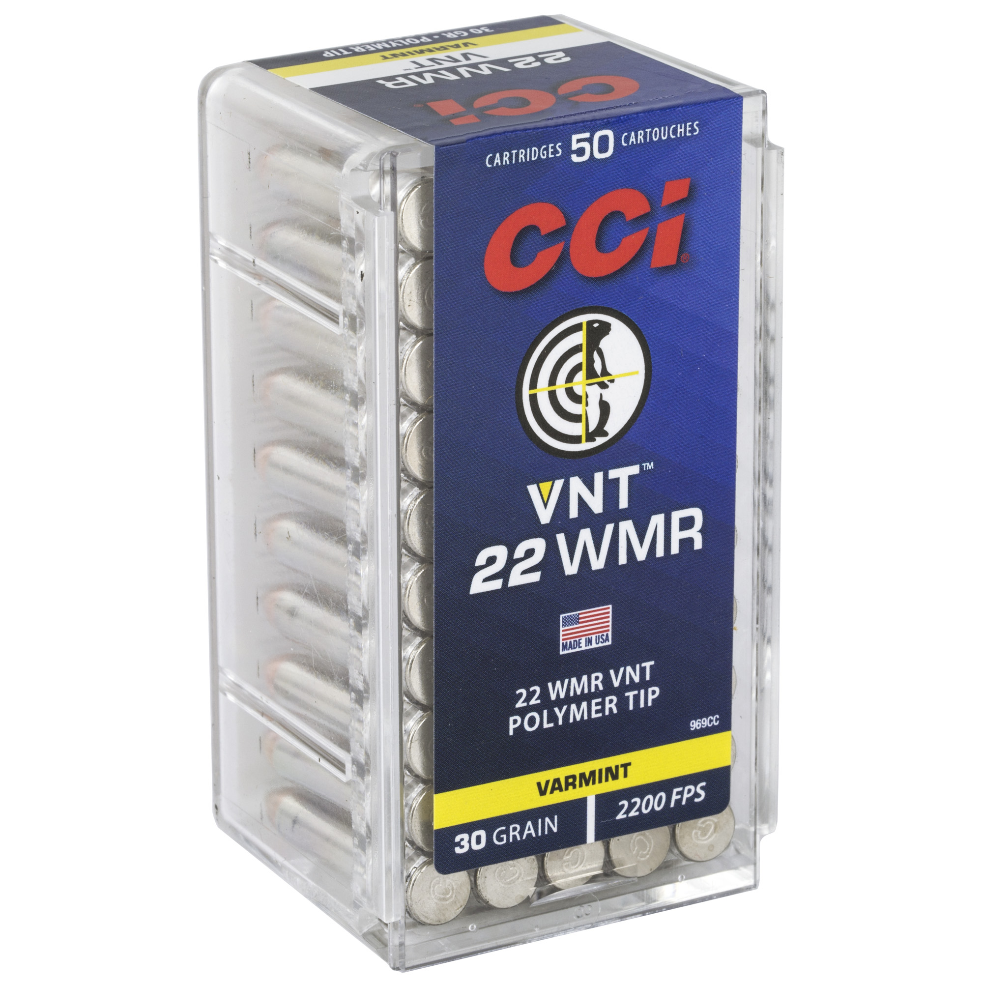 CCI Varmint .22 WMR 30gr Polymer Tip 50 Rounds [MPN: 969CC] - Rifle ...