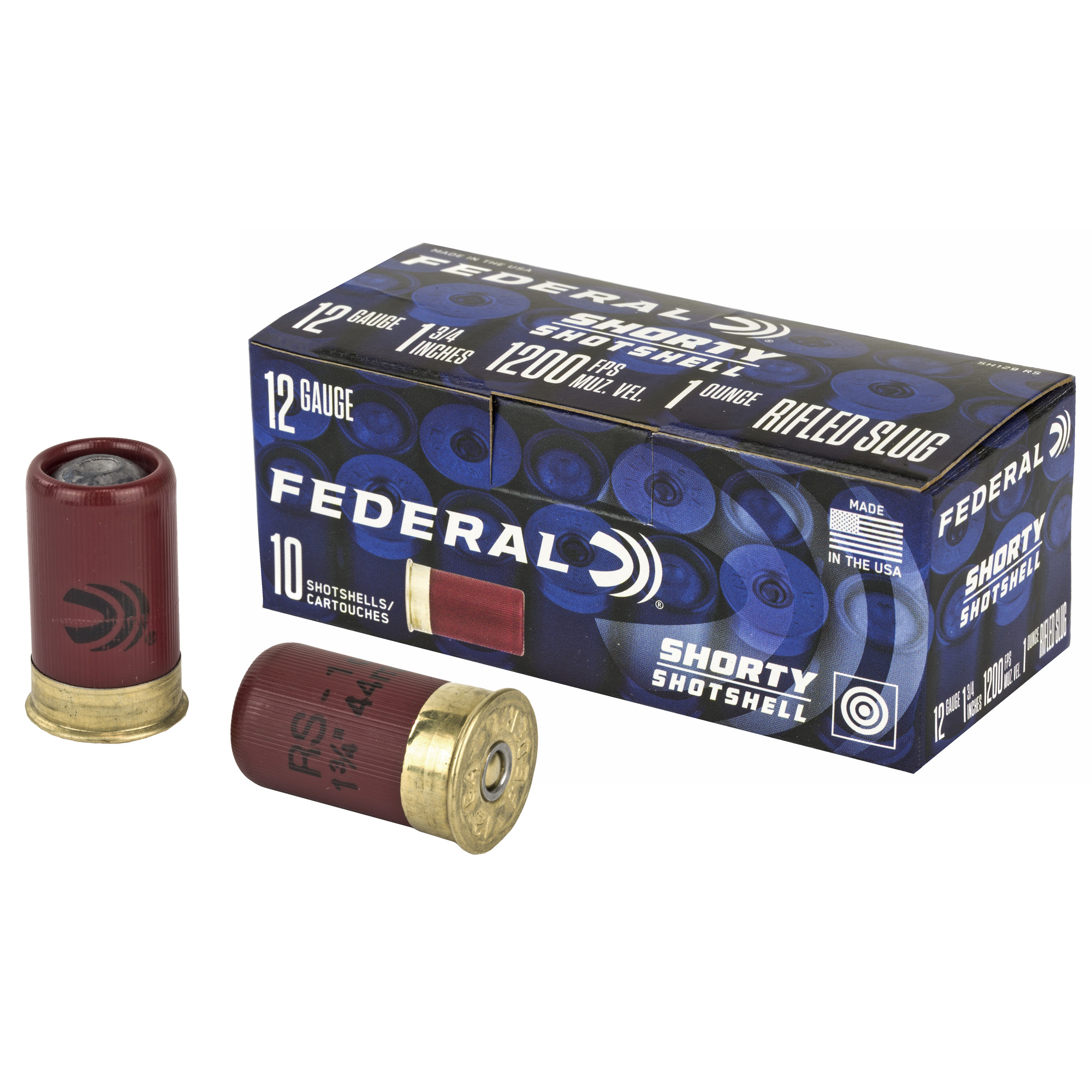 Federal Shorty Shotshell 12 GA 13-4in. 1oz. Slug 10 Rounds [MPN: SH129 ...