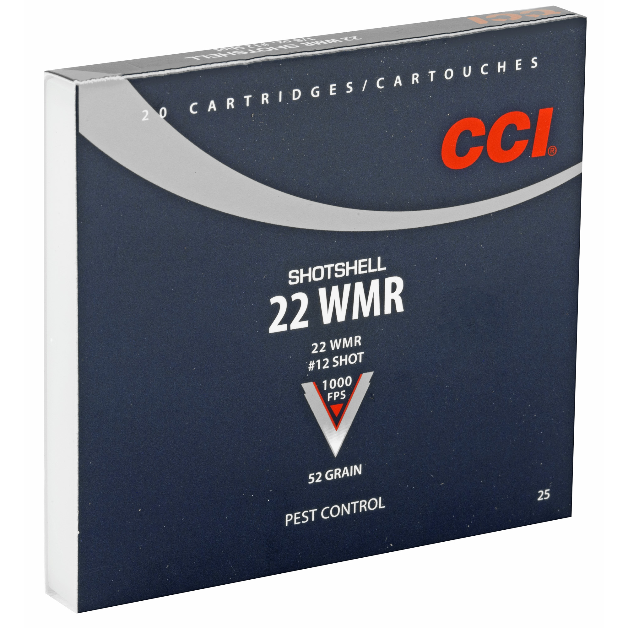 CCI Pest Control .22 WMR, 52gr, No. 12 Shot - 20 Rounds - Rifle ...