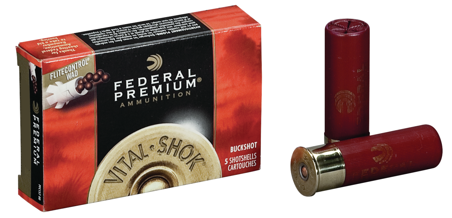 Federal Premium Flite Control Wad 12 GA 23-4in. 9 Pellet 00 Buckshot 5 ...