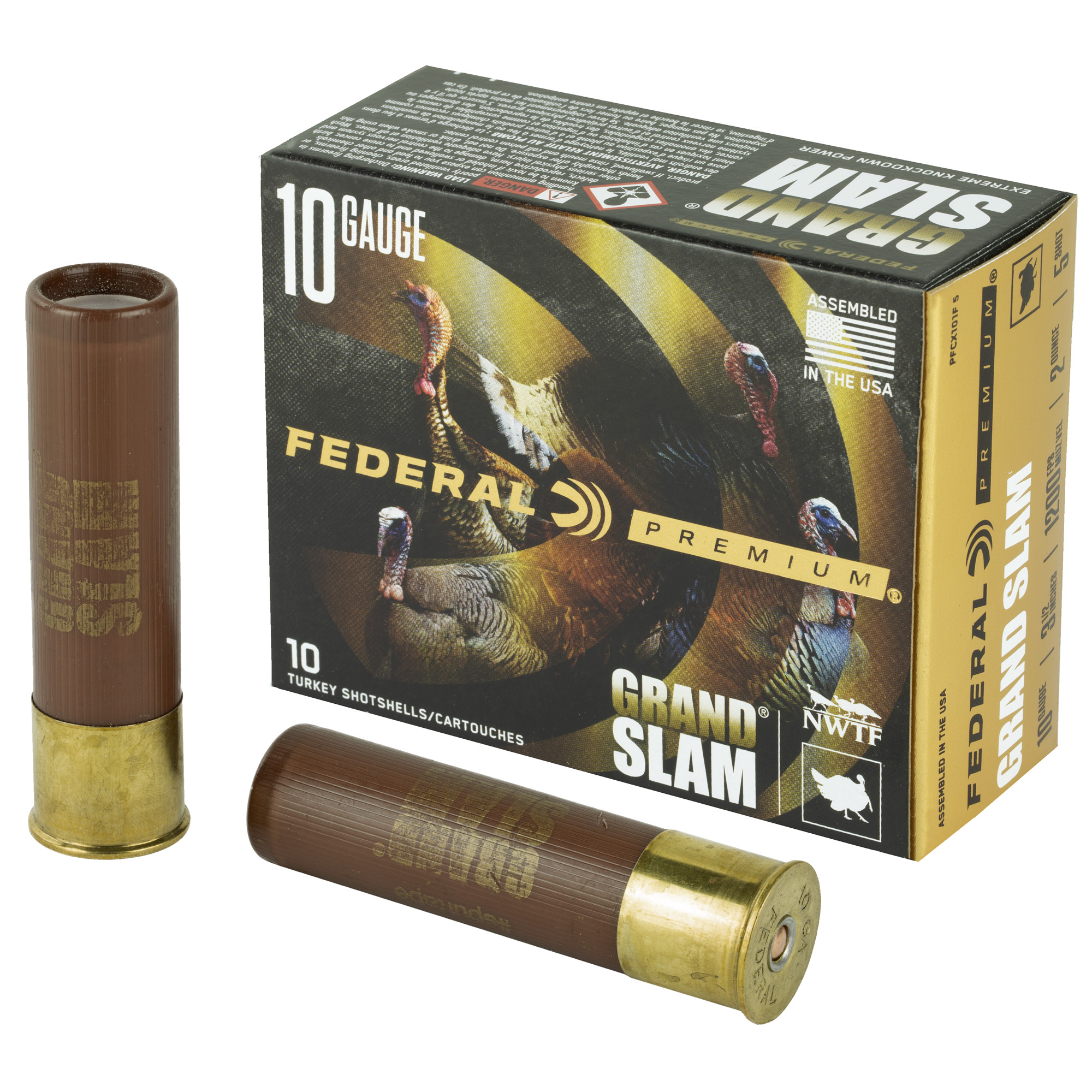 Federal Premium Grand Slam 10 GA 31-2in. 31-2oz. #5 Shot Ten Rounds [MP ...
