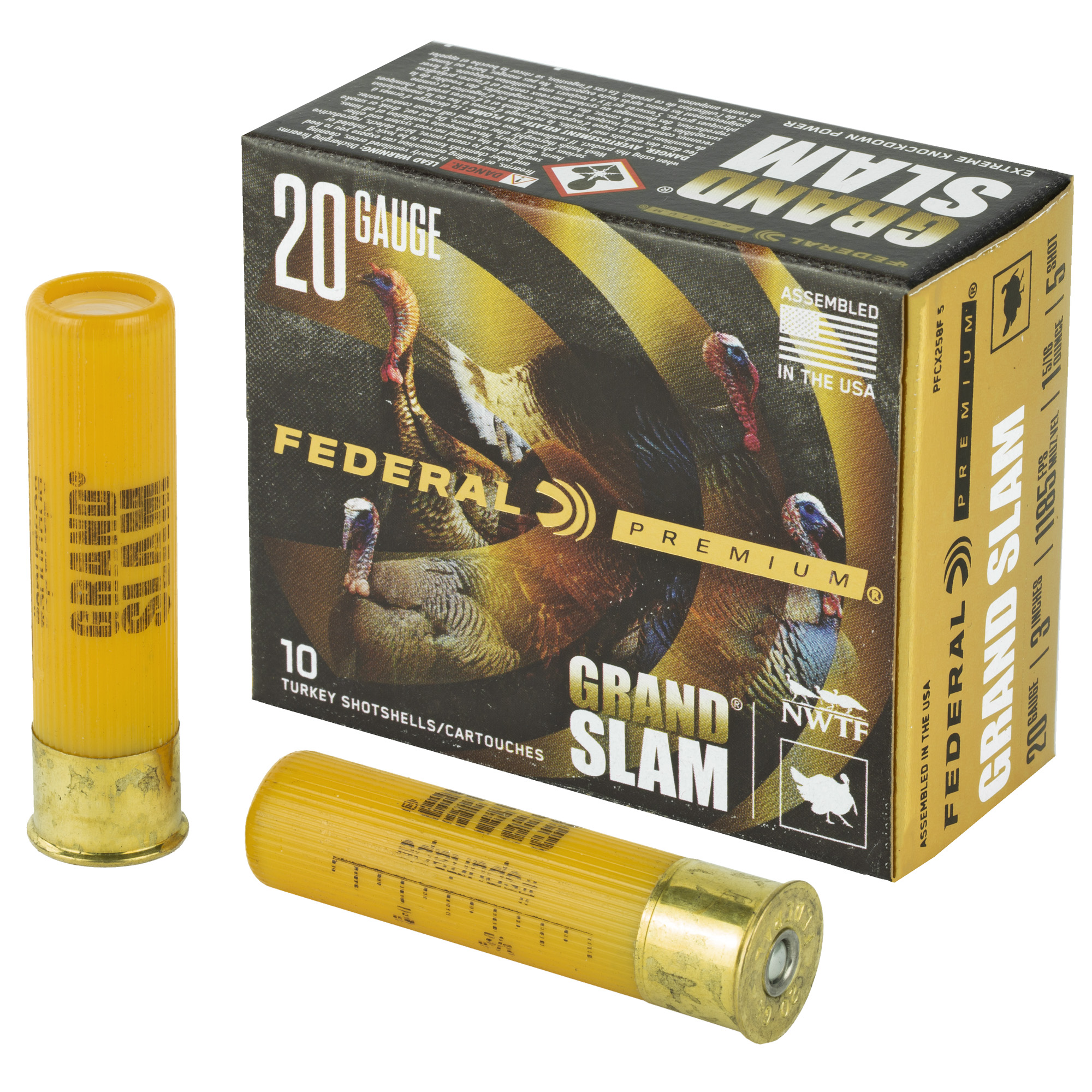 Federal Ammo Grandslam 20ga. 3" 1 5-16oz. #5 10pack - Shotgun Shells at ...
