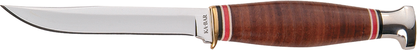 KABAR Little Finn Fixed 3.62 in Blade Leather Handle - Pocket Knives at ...