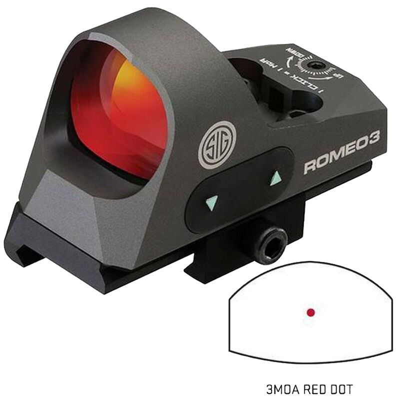 SIG SAUER Romeo3 1x25 Mini Rflx 3moa Blk - Red Dots Sights at GunBroker ...
