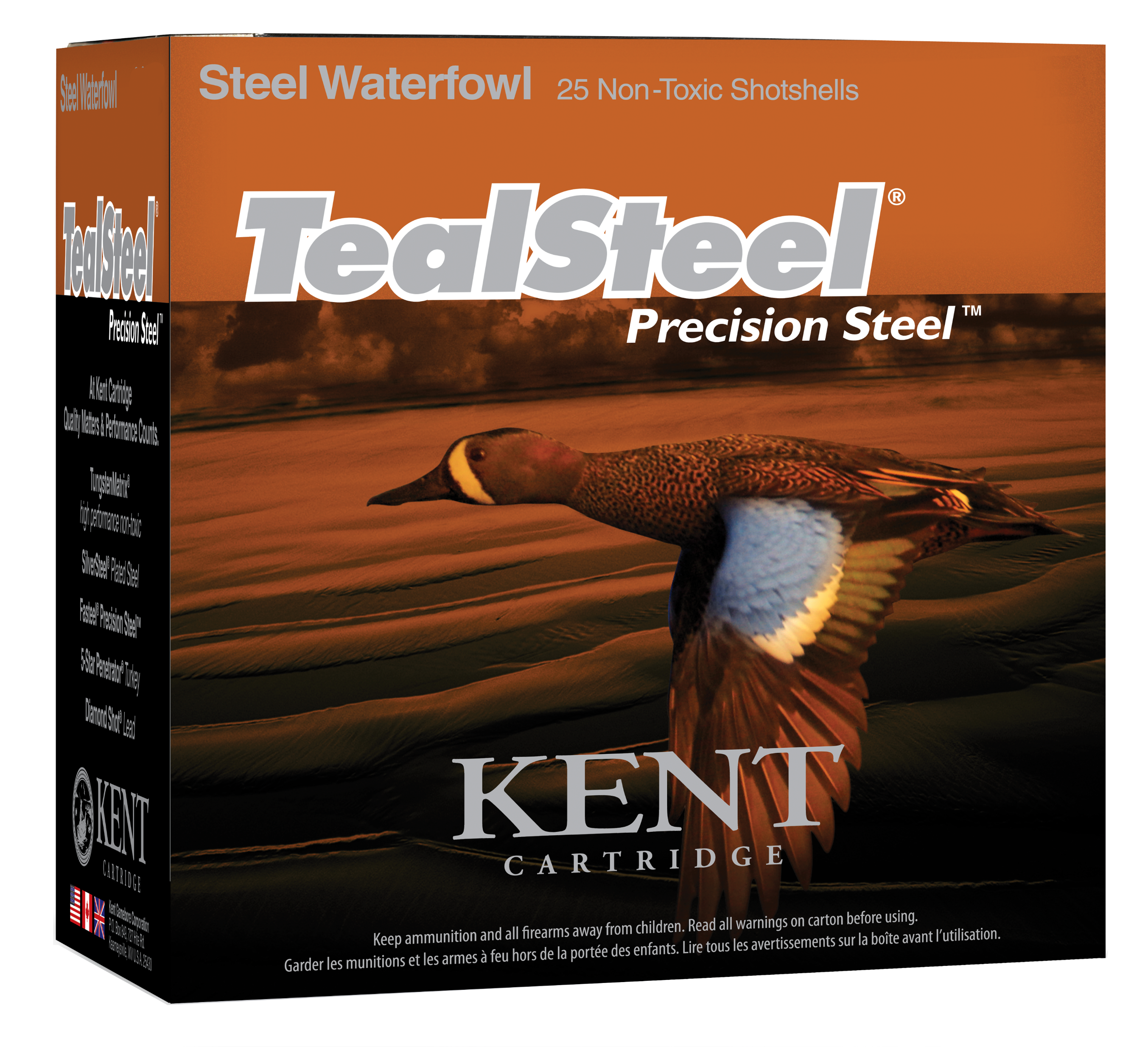 Kent cartridge teal steel 12 ga 3in. 11-4oz. 6 shot 25 rounds [mpn: kts ...