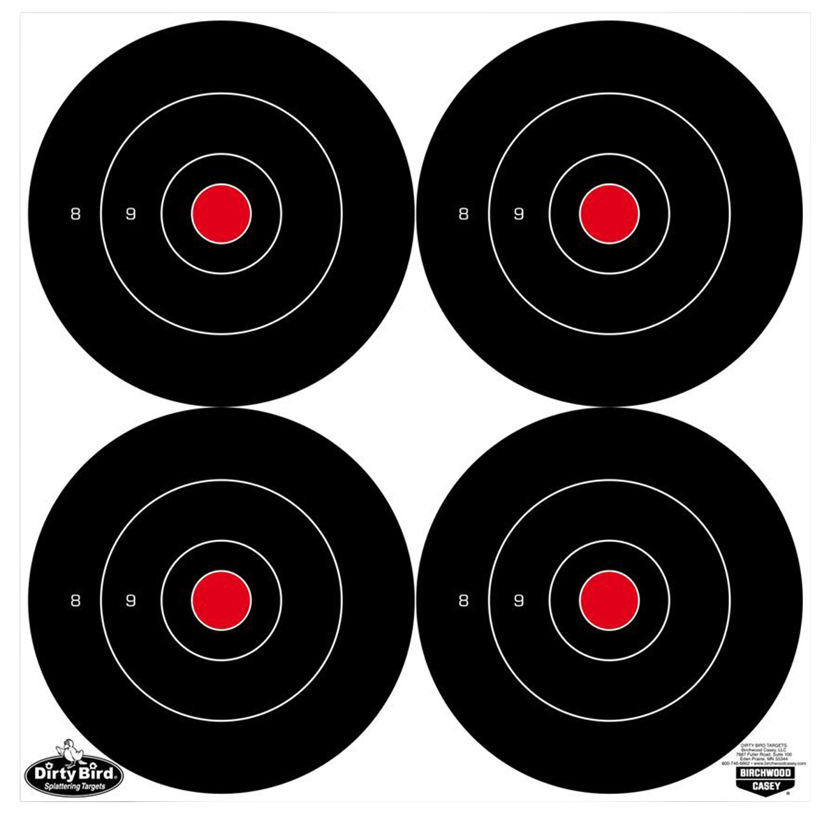 Birchwood Casey Dirty Bird Bir 35570 Dirtybird 6" Bullseye 100pk ...