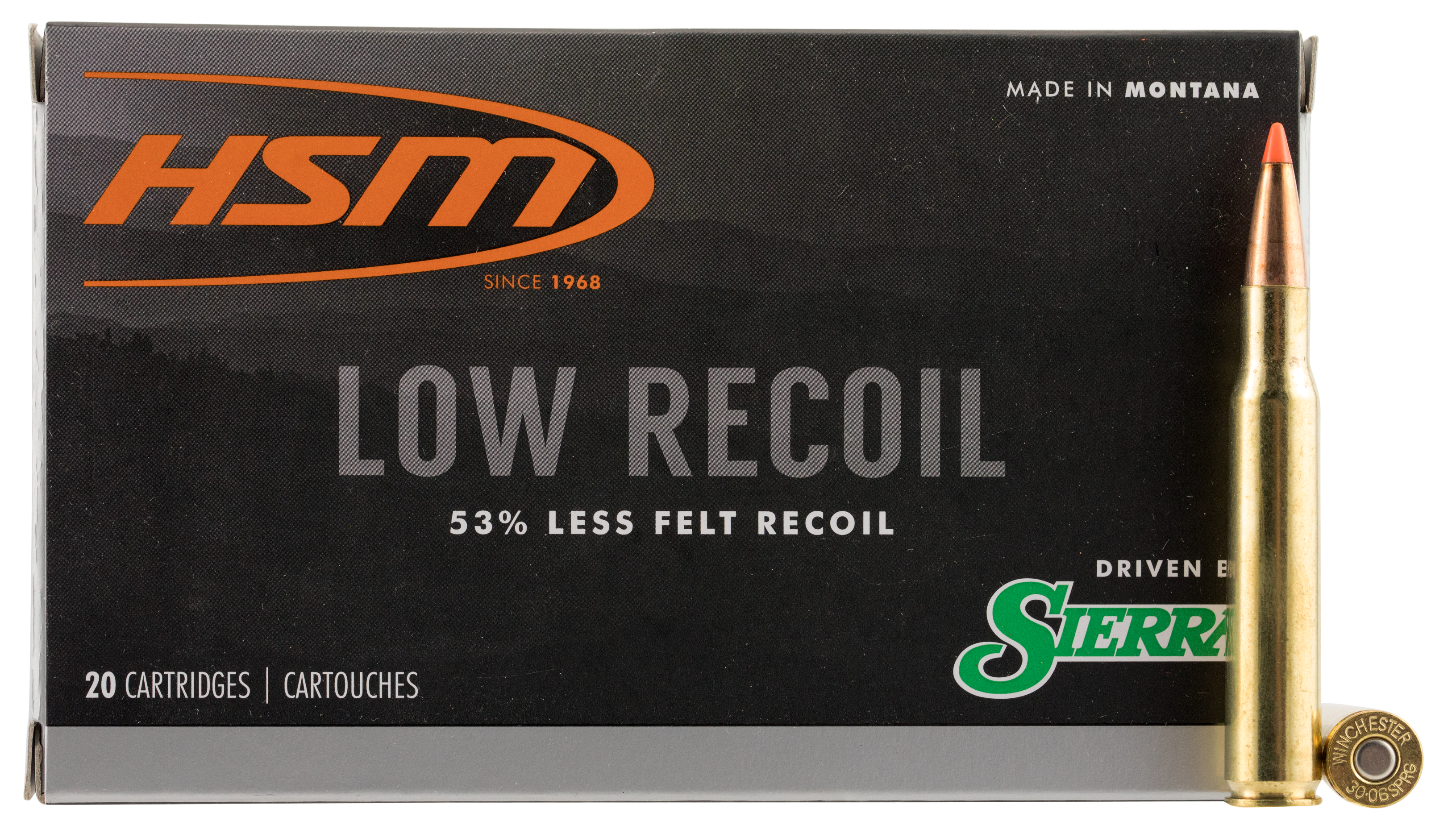 Hsm low recoil .3006 springfield 150gr sbt gk 20 rounds [mpn: 300642n ...