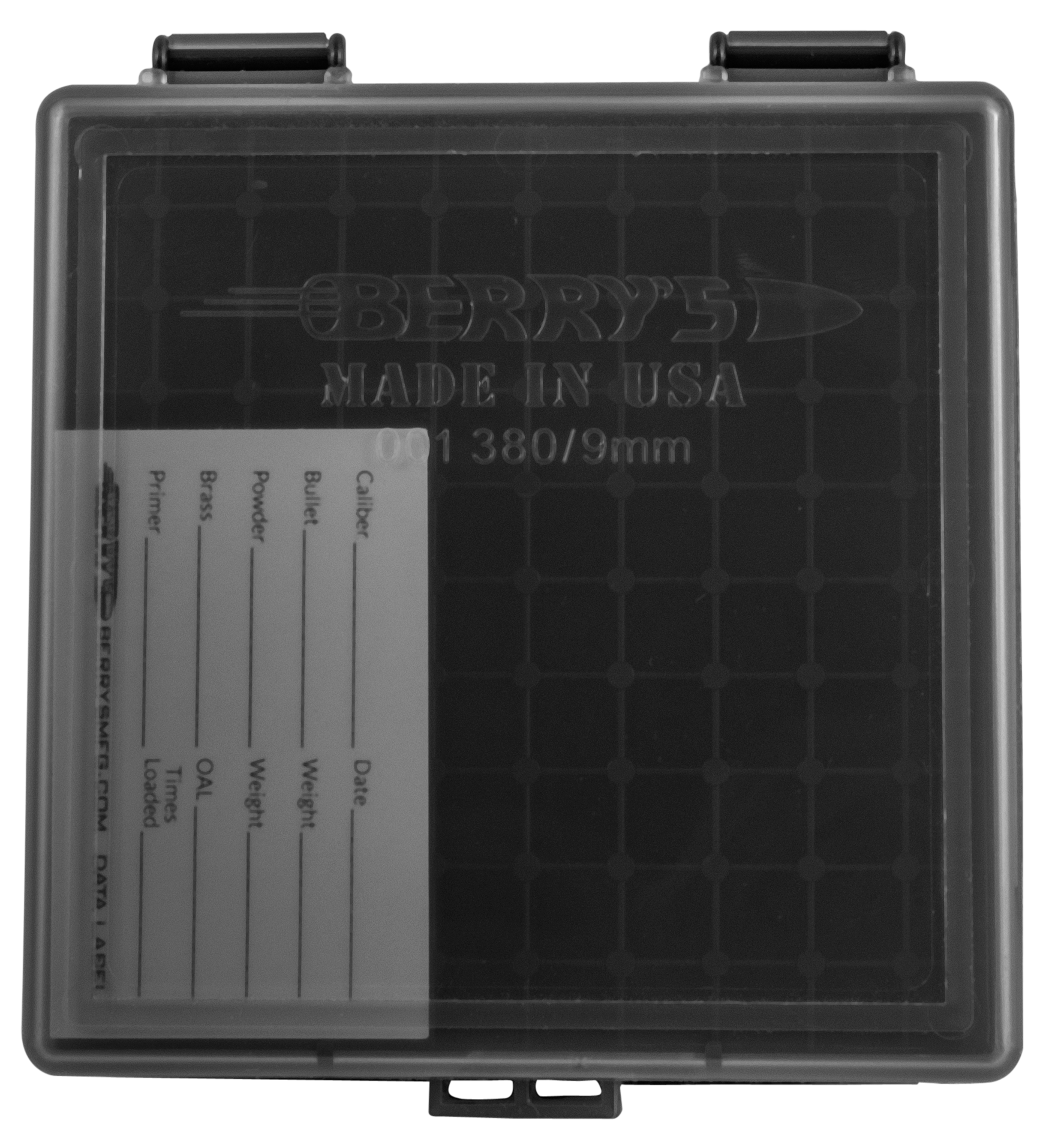 Berrys 001 41236 Ammo Box .380-9mm 100rd Smk-bk - Tactical Gear at ...