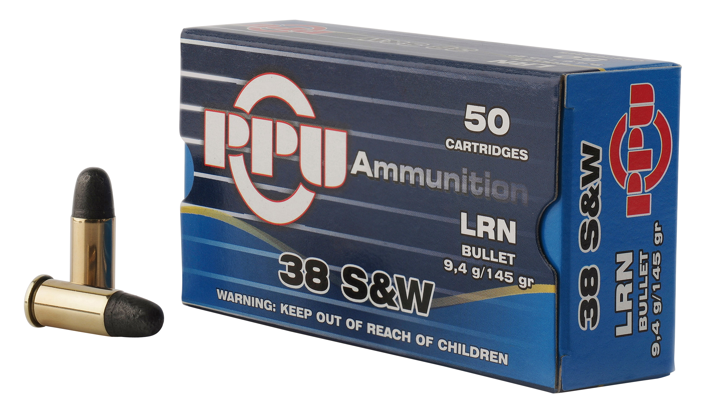 PPU Handgun .38 SPECIAL 145gr LRN 50 Rounds [MPN: PPH38SW] - Pistol ...