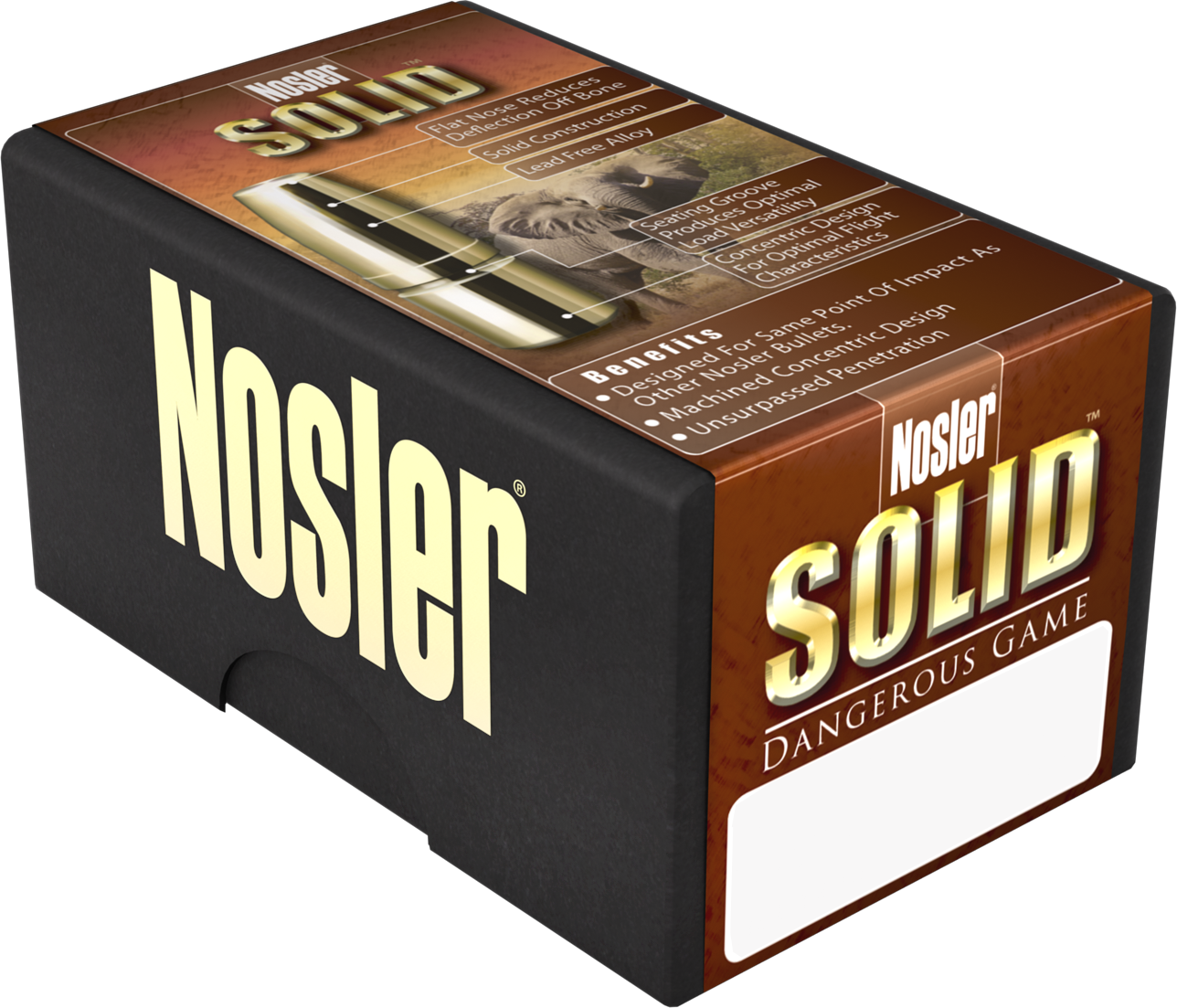 Nosler Trophy Grade Safari .375 H&H MAGNUM 300gr Spitzer 20 Rounds [MPN ...