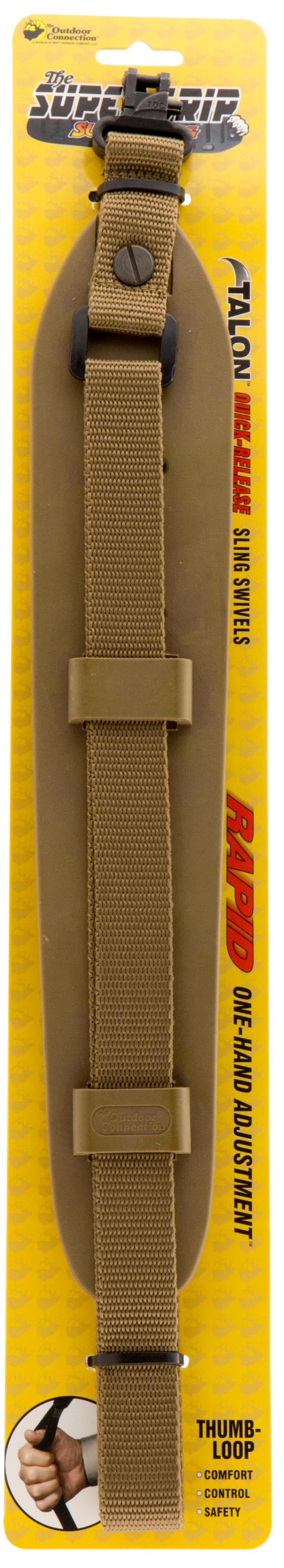 Outdoor Connection SGSS20971 Super Grip Sling with 1" Swivels 2" W x 48 ...