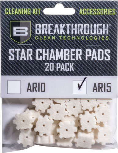 Breakthrough Ar15 Star Chamber Pad 20 Pk W- 832 Adtr - Gun Cleaning ...