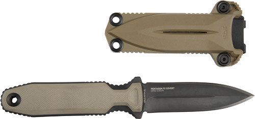Sog knife pentagon fx covert 3.41" dbl edge blade fde - Pocket Knives ...