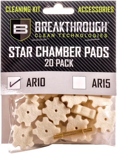 Breakthrough Ar10 Star Chamber Pad 20 Pk W- 832 Adtr - Gun Cleaning ...