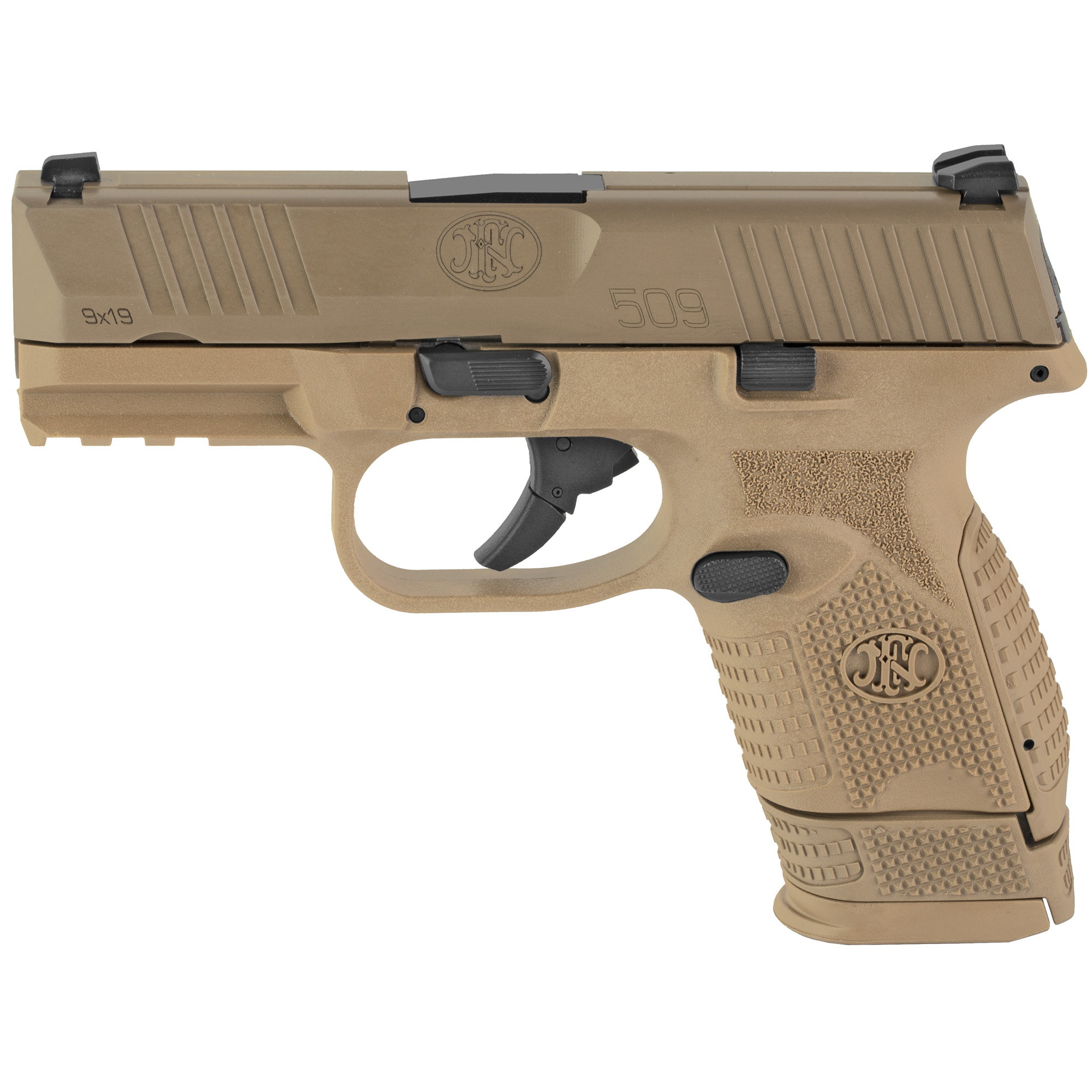 Fn 509 Compact 9mm Luger 112rd 115rd Fde - Semi Auto Pistols at ...