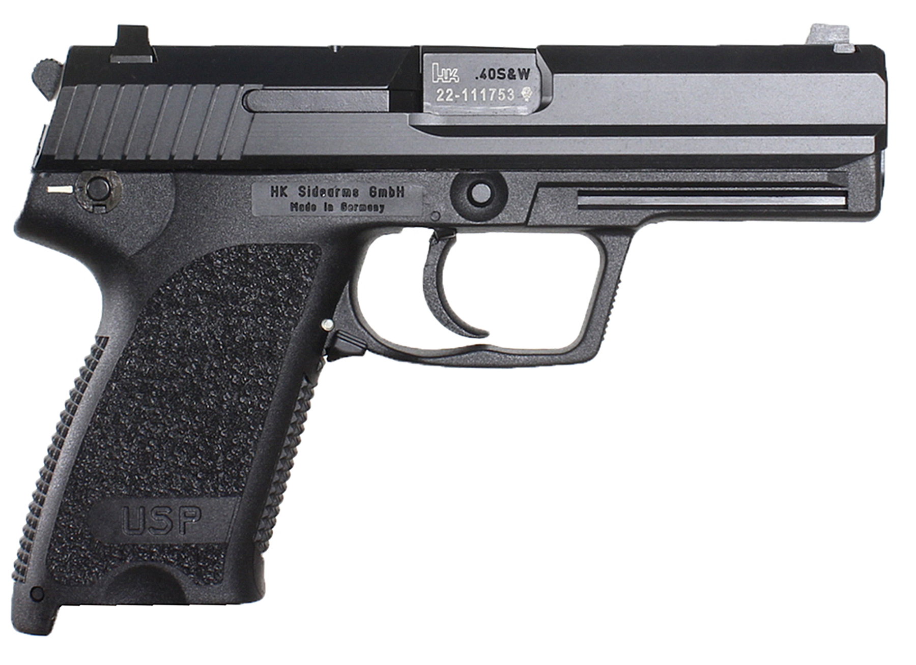 Hk usp v1 da-sa full size 45acp 4.41" barrel polymer frame black finish ...