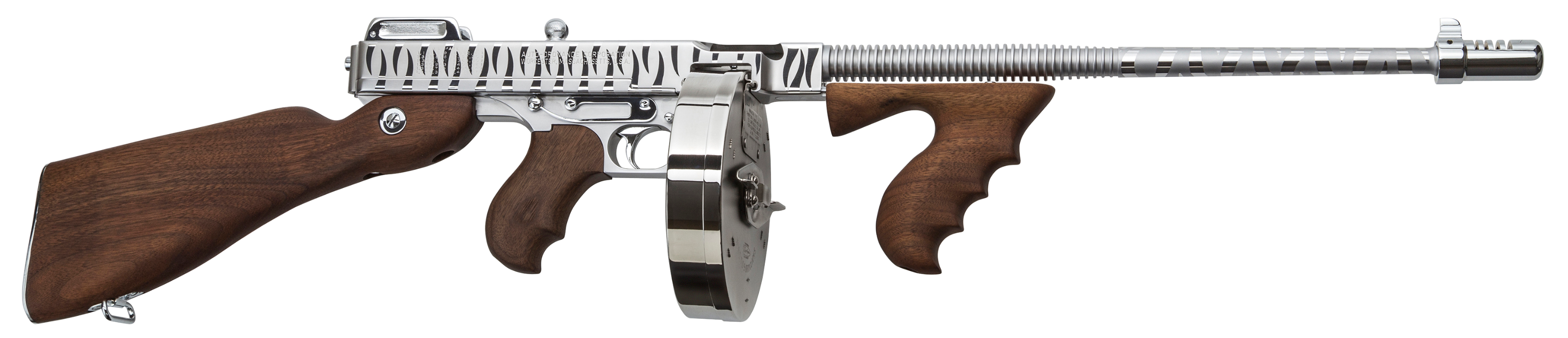 Thompson 1927a1 Thmp T150dcrts 45acp Chrome-tiger Stripe - Semi Auto ...