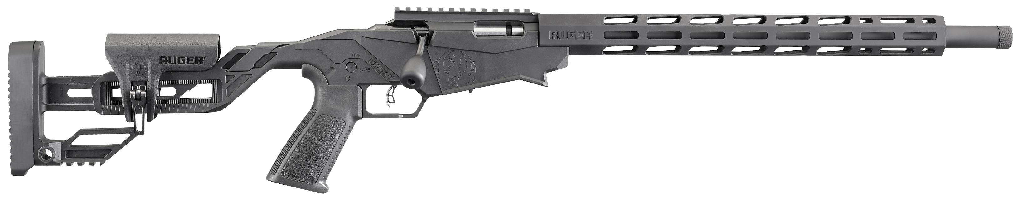 Ruger Precision Rimfire Bolt Action 22LR 18" Threaded Barrel Black ...