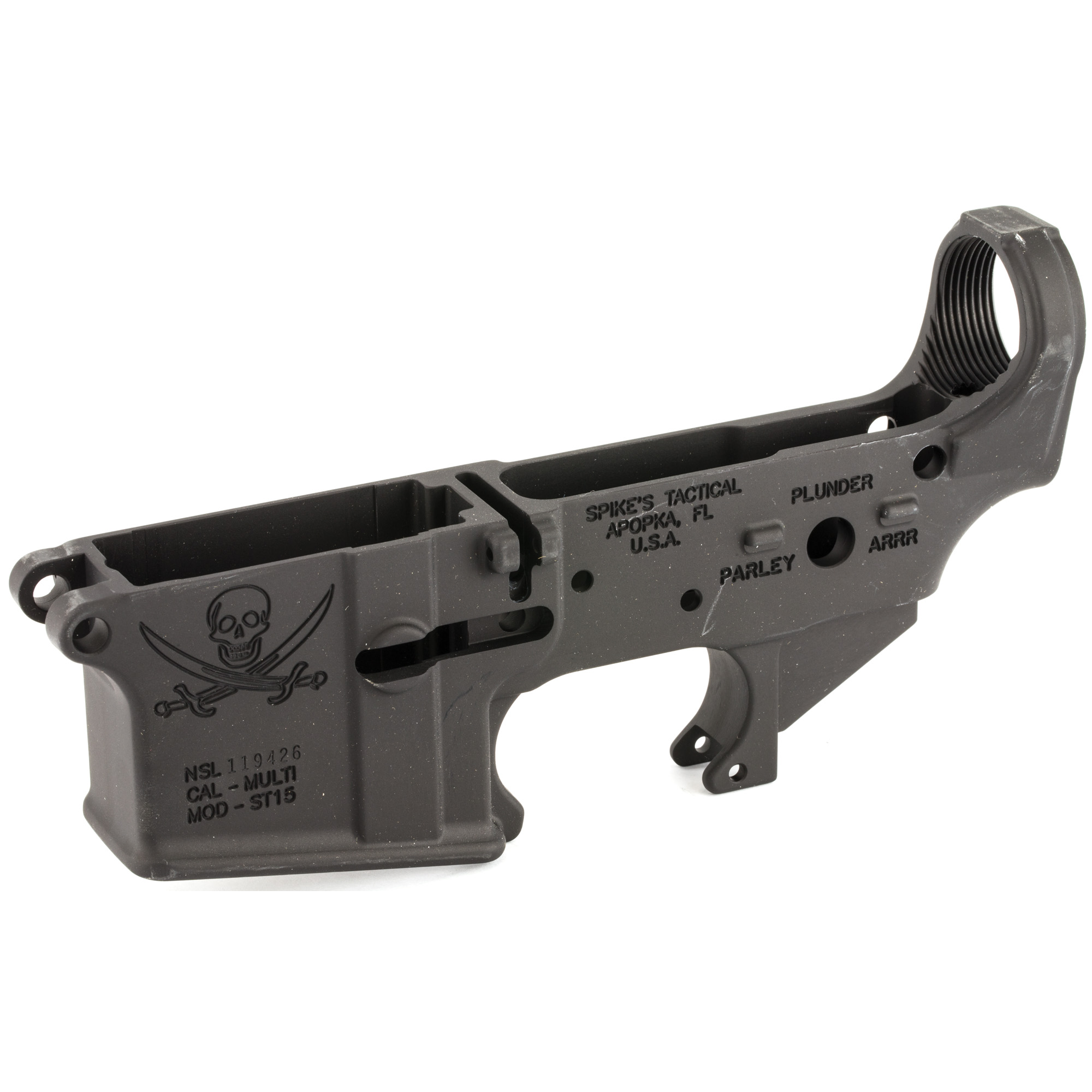 Spikes STLS016 Calico Jack Stripped Lower Receiver MultiCaliber 7075T6 ...